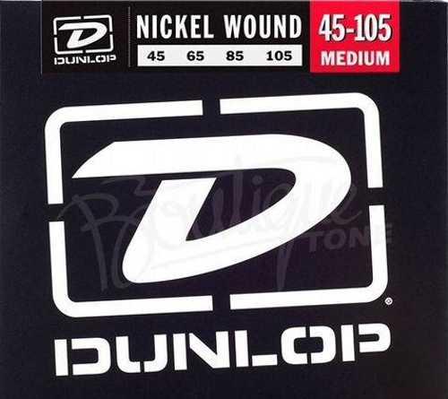Dunlop DBN45105 струны для бас-гитары 45-105, нике