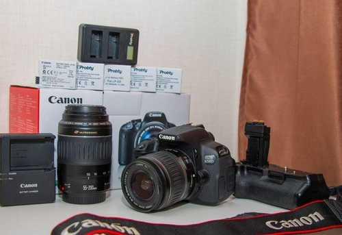 Canon 650d kit 18-55mm + EF 55-200mm f/4.5-5.6 II