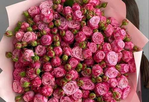 Кустовые пион.розы,букет цветов роз,доставка