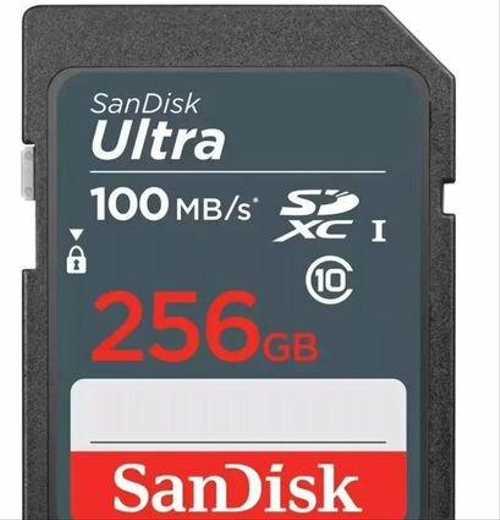 Карта памяти SanDisk Ultra SD 256 гб Class 10, UHS