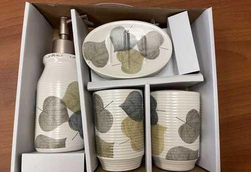 Набор для ванной комнаты 4 предмета Керамика / Дис