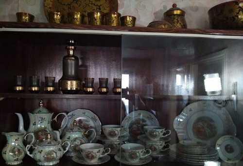 Фарфоровый чайный сервиз на 6 персон пр-ва ГДР