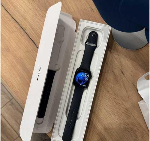 Часы apple watch 7 45 mm черные