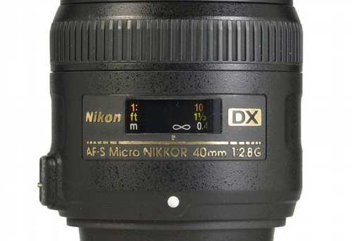 Nikon 40mm f/2.8G Micro AF-S DX б/у