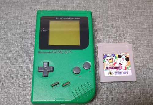 Nintendo Game Boy DMG-01 CPU-08 зелёный + игра