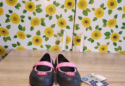 Crocs туфли Keeley Petal charm flat c12 синие