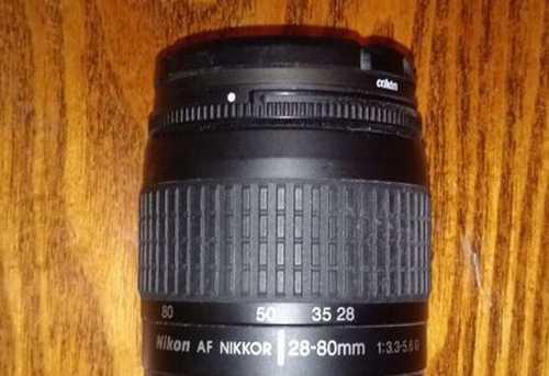 Объектив Nikon AF nikkor 28-80mm 1:3.3-5.6 G