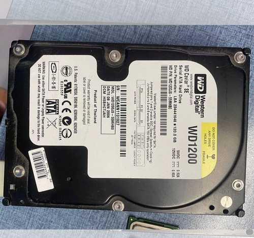 Жесткий диск western digital 120 гб