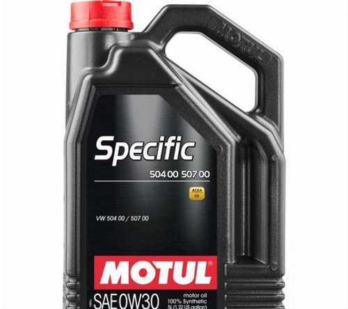 Specific VW 504.00/507/00 0W30 (5л) motul