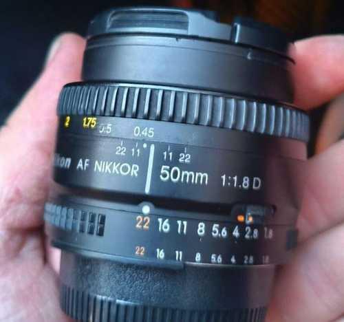 Объектив Nikon af nikkor 50mm 1.8D