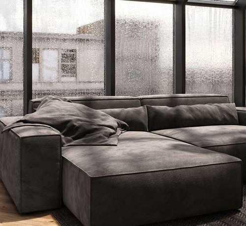 Угловой диван "Бостон" из микрофибры