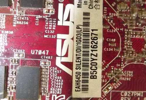 Видеокарта asus eah 6450, 1гб, c hdmi выходом