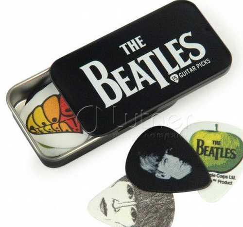 1CAB4-15BT1 Beatles Signature Logo Медиаторы в коробке, 15шт, Planet Waves