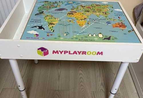 Световой стол myplayroom + стул IKEA