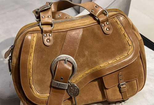 Винтажная сумка dior Gaucho Double Saddle