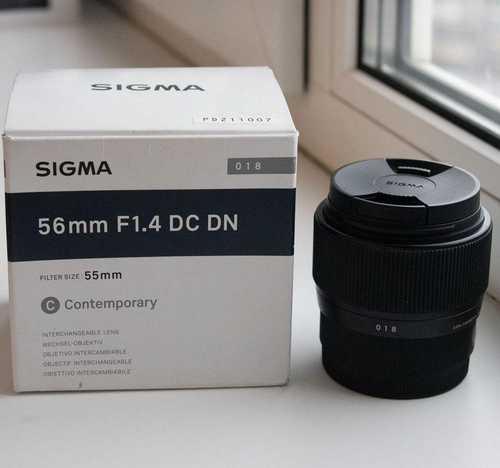 Объектив Sigma 56mm f/1.4 DC DN Contemporary для C