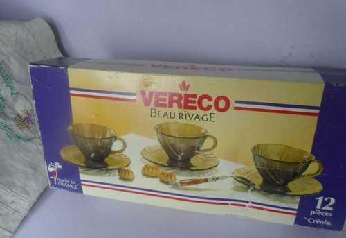 Нераспакованный чайный сервиз vereco (BR) 180 мл