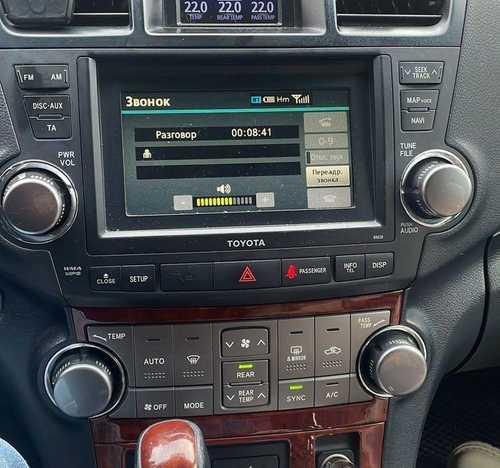 Головное устройство toyota highlander 2