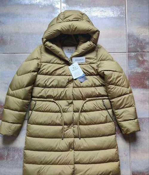 Пухпальто Woolrich ellis long jacket Earth Green