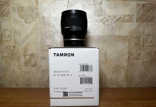 Объектив Tamron 35 mm f2.8 Sony E