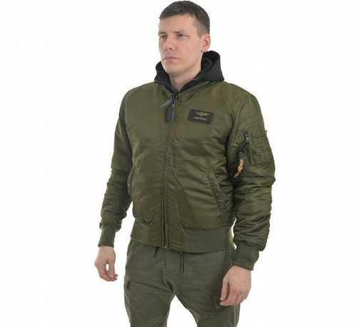 54045 Куртка Nord Denali Pilot Hooded, dark green