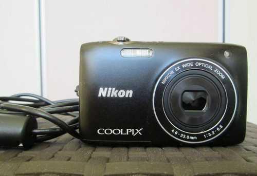 Фотоаппарат цифровой Nicon Coolpix S3100