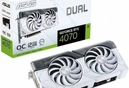 Видеокарта Asus RTX 4070 Dual 12GB White OC