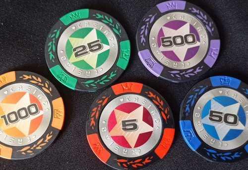 Фишки для покера «Black Stars» качество-люкс