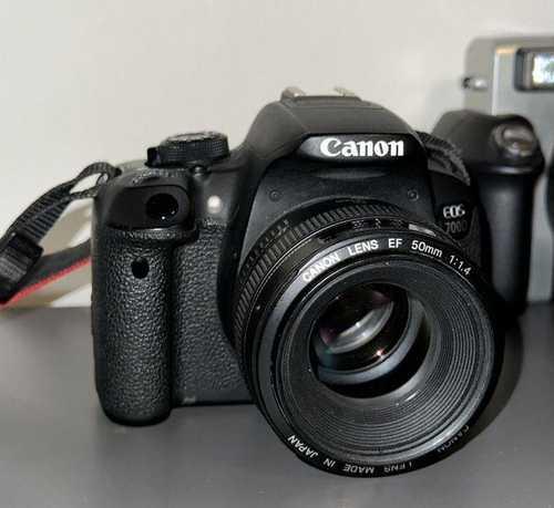 Canon eos 700D + объектив Canon 50mm f 1.4 II | Festima.Ru – частные объявления