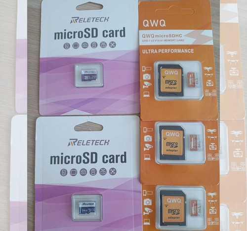 Карты памяти microsd разные 32gb / 64gb. Новые