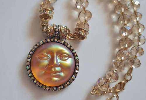 Ожерелье Kirks Folly "Жёлтая луна". Новое