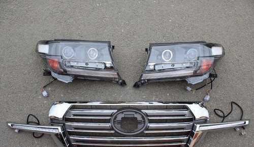 Land Cruiser 200 08-15 тюнинг фары решетка M4AF8
