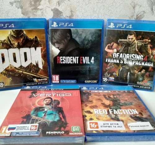 PS4 Resident/ Doom/ Dead Rising/ Vertigo/ Red Fact