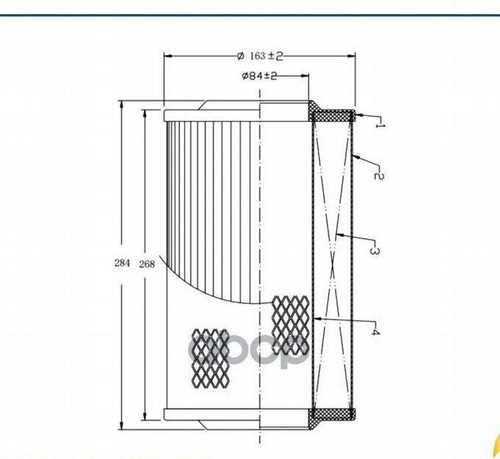 Фильтр воздушный fiat ducato 01- amdfa383 AMD
