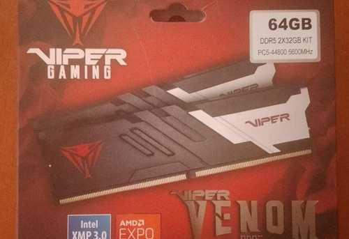 Оперативная память Viper Venom ddr5 64gb