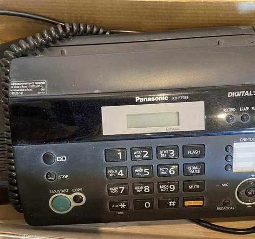 Факс panasonic KX-FT988