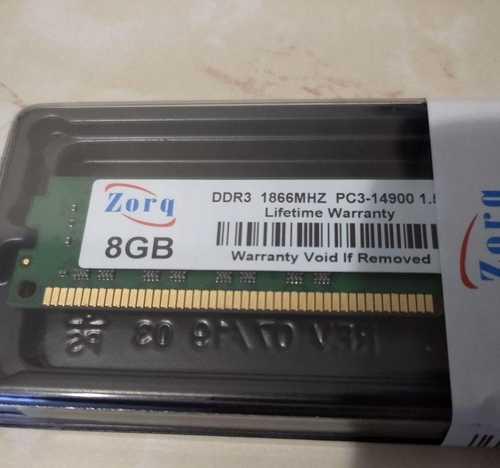 Новая память оперативная 8гб ddr3 Zorq(hynix) PC3