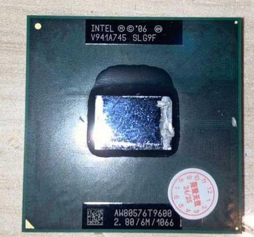 Процессор intel core 2 duo t9600