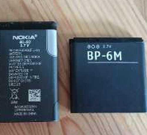 Аккумуляторы Nokia BL-5C, BP-6M