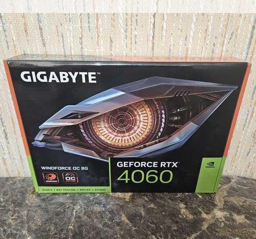 Абсолютно новая Gigabyte RTX 4060, гарантия 3 года