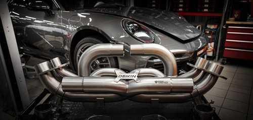 Выхлопная система на Porsche 911 Turbo/Turbo S 992