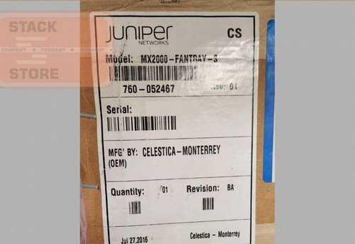 Juniper MX2000-fantray-S