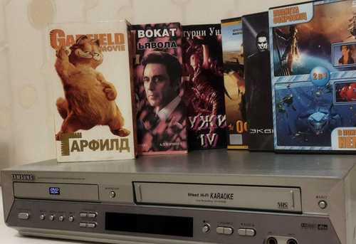 Combo Видеомагнитофон VHS DVD hi fi стерео