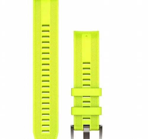 QuickFit 22 Watch Straps Amp Yellow Silicone Strap