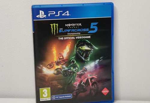 Supercross 5 monster energy ps4/ps5