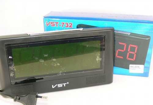 Часы VST732-1 220В красные цифры