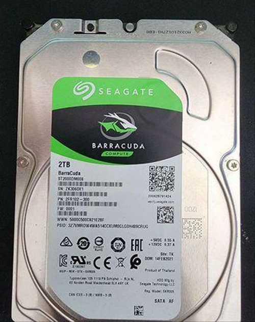 Жесткий диск seagate barracuda 2tb бу гарантия