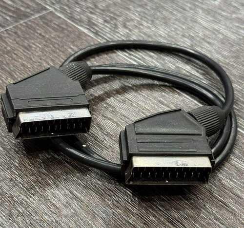 Видеокабель scart/scart, черный