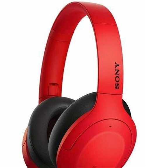 Беспроводные наушники Sony WH-H910N, красные