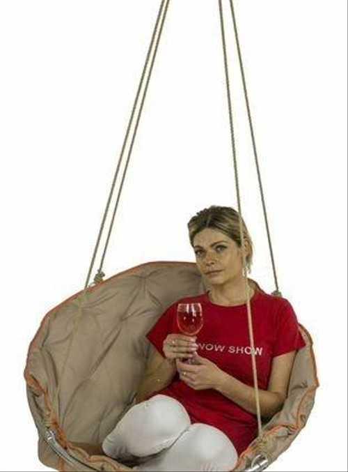 Подвесное кресло гамак-кокон до 150 кг (разные)